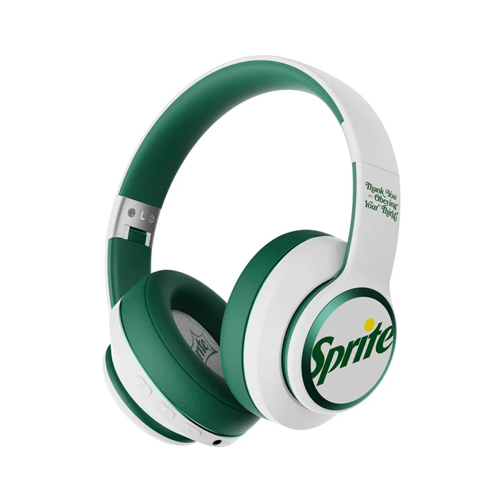 Sprite проводные наушники, зеленые
