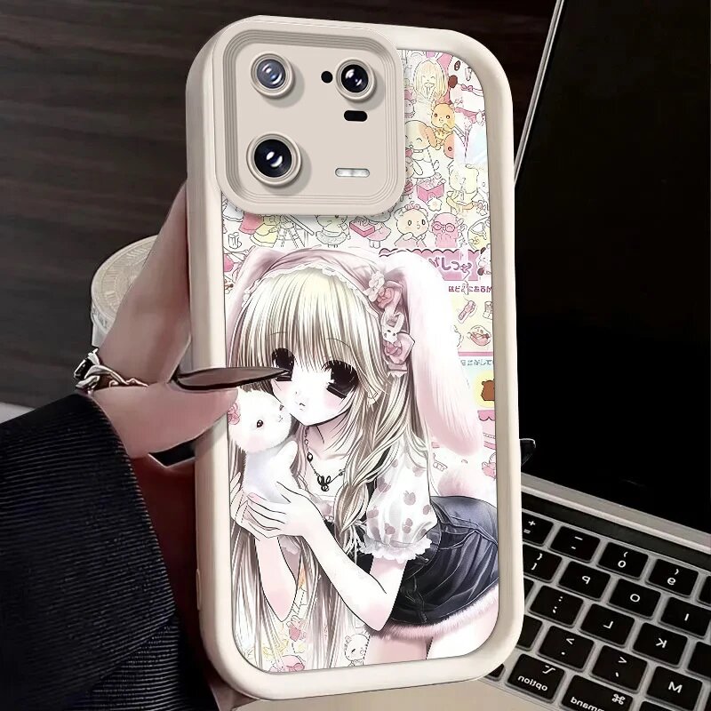 Чехол с милым аниме-дизайном для Xiaomi Mi 17 Pro Max 15T 14T 13T 11T POCO X7 X6 X5 X3 B01, POCO F5