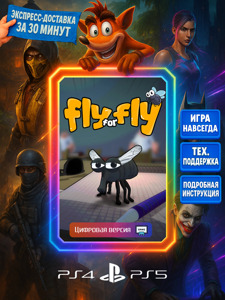 Fly for Fly PS4/PS5 | Моментальная доставка | Английский язык | Симуляторы