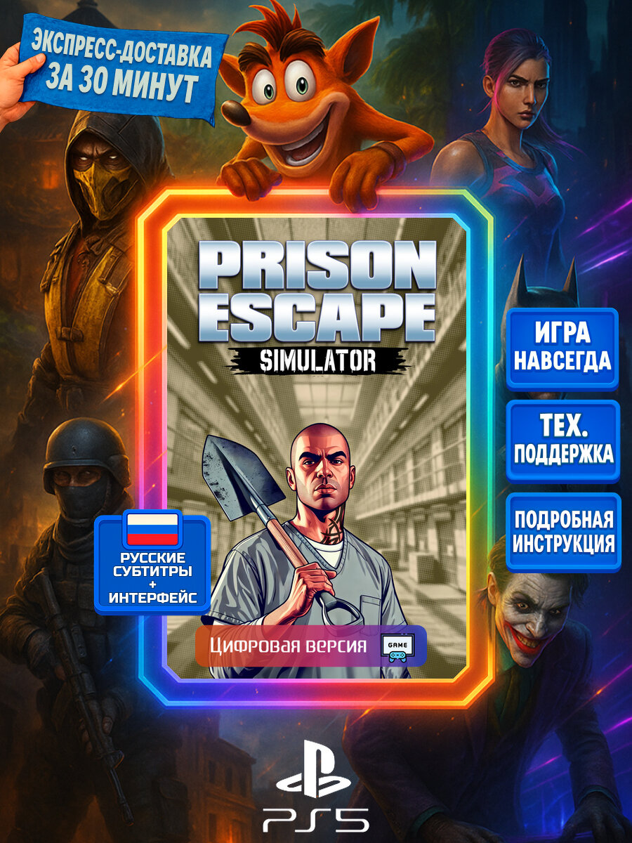 Prison Escape Simulator PS5 | Моментальная доставка | Русские субтитры и интерфейс | Симуляторы