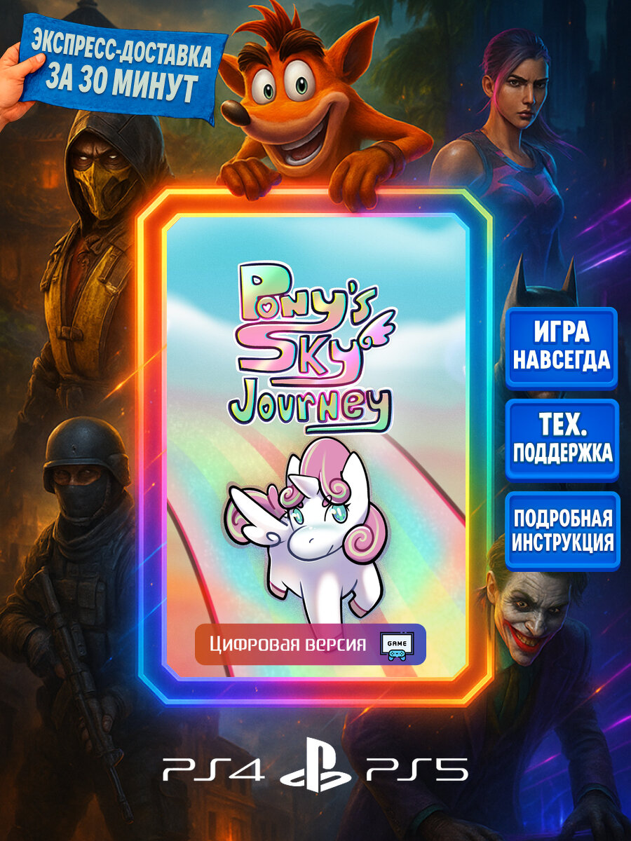 Pony's Sky Journey PS4 & PS5 PS4/PS5 | Моментальная доставка | Английский язык | Аркада