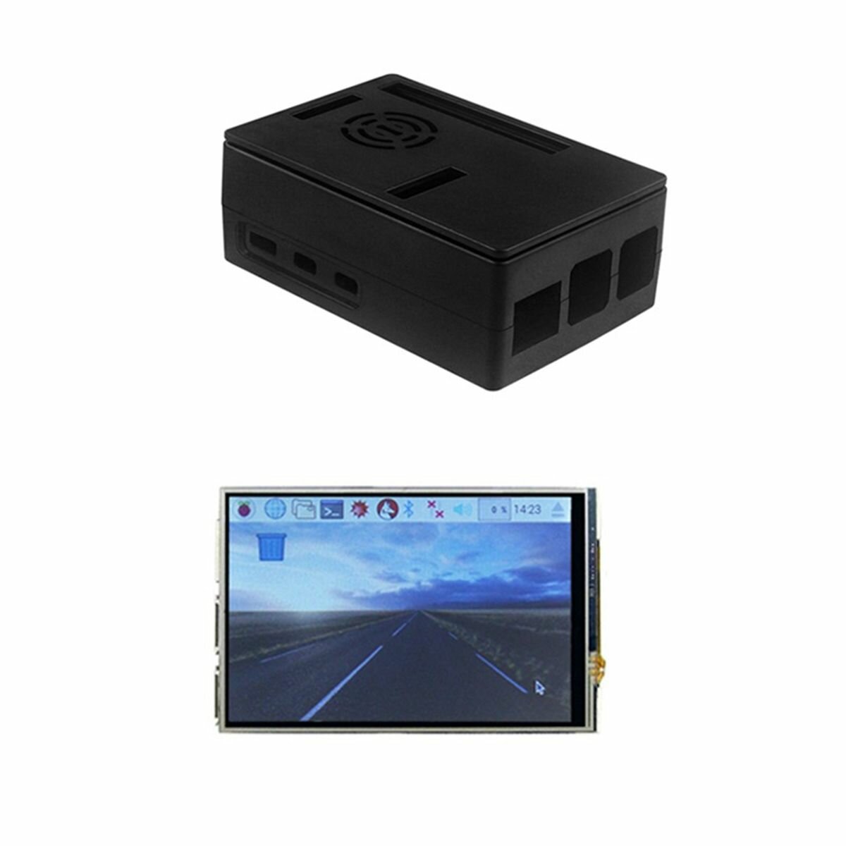 Yandex Пластиковый Корпус + 3,5-Дюймовый Сенсорный Дисплей Для Raspberry Pi 5 5B