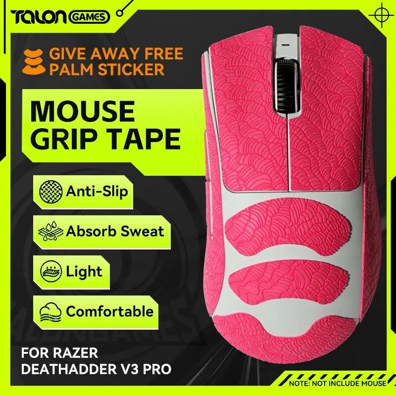 Грипсы для мыши Razer DeathAdder V3 Pro Wireless / Противоскользящие наклейки для Все включено / TALONGAMES