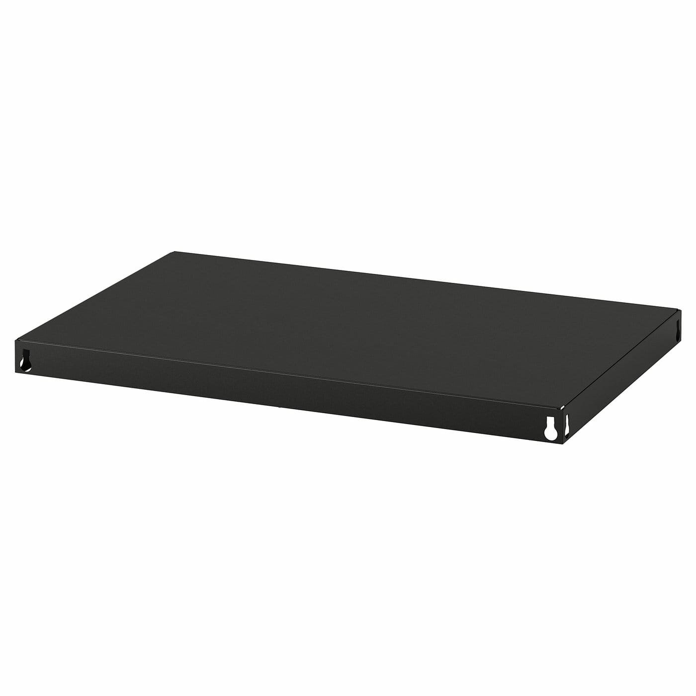 Полка IKEA BROR 303.338.42, сталь, оцинкованная, с порошковым покрытием, черная, 84х54 см