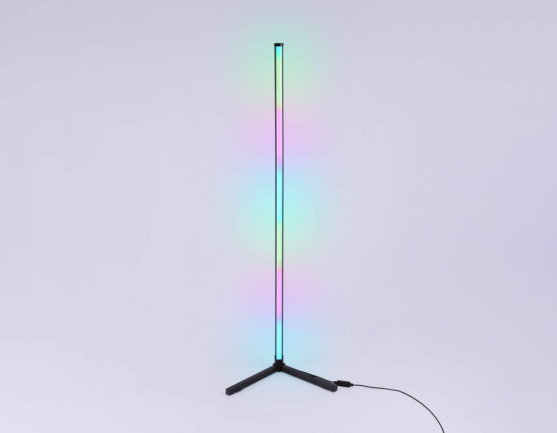 Светильник светодиодный напольный RGB с пультом LED 15W RGB D32*1250 (ПДУ радио 2.4G), черный