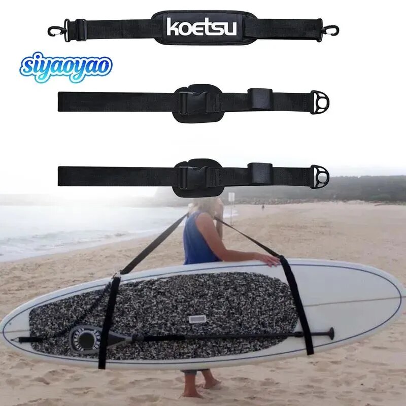 Ремень для переноски SUP-доски Koetsu, аксессуары, запчасти для SUP-доски, черный