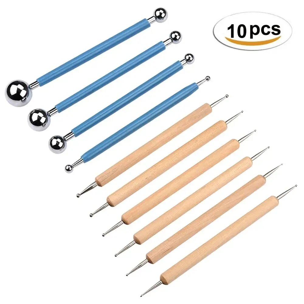 Набор инструментов для лепки из полимерной глины Clay tool 10pcs