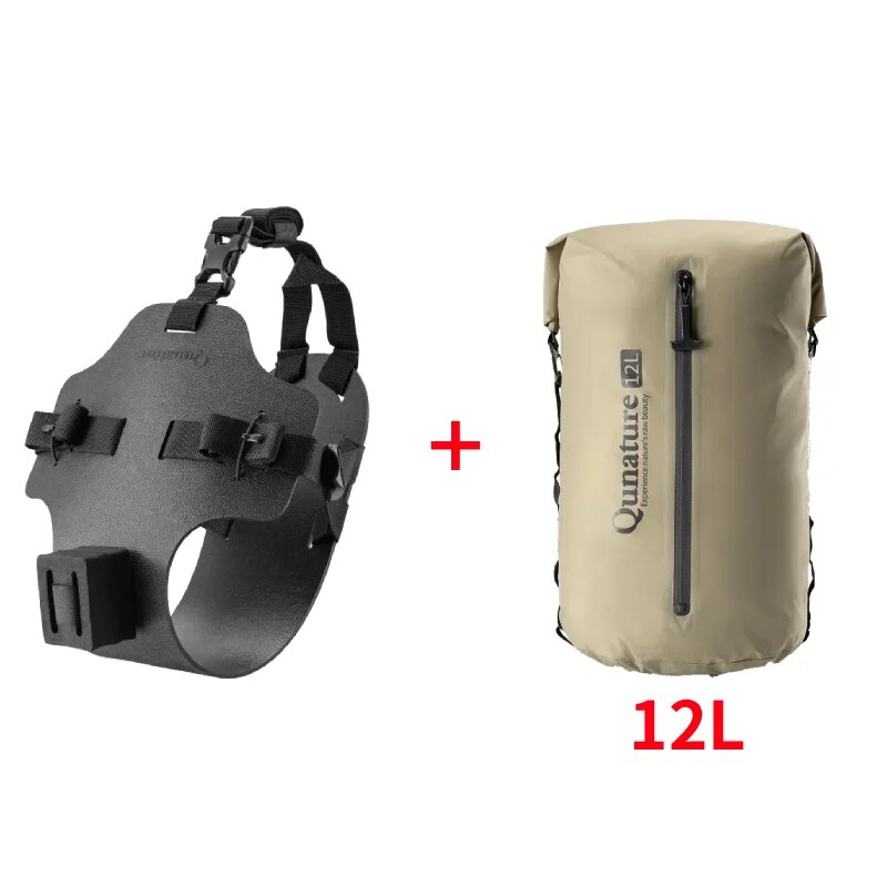 Qunature сумки для велопоходов 3/6/12 л хаки/черный Rack 12L khaki