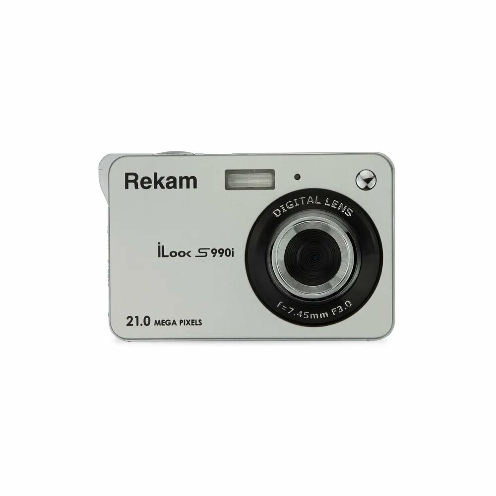 Фотоаппарат цифровой Rekam iLook S990i Silver, компактная фотокамера мыльница для фото и видео серебристая.