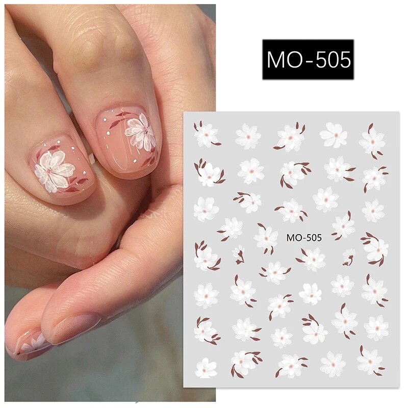 Наклейки для ногтей "Цветущие цветы" MO505