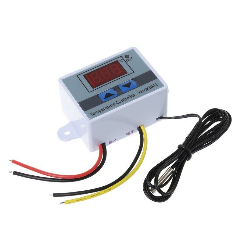 Цифровой терморегулятор 220V 10A с датчиком