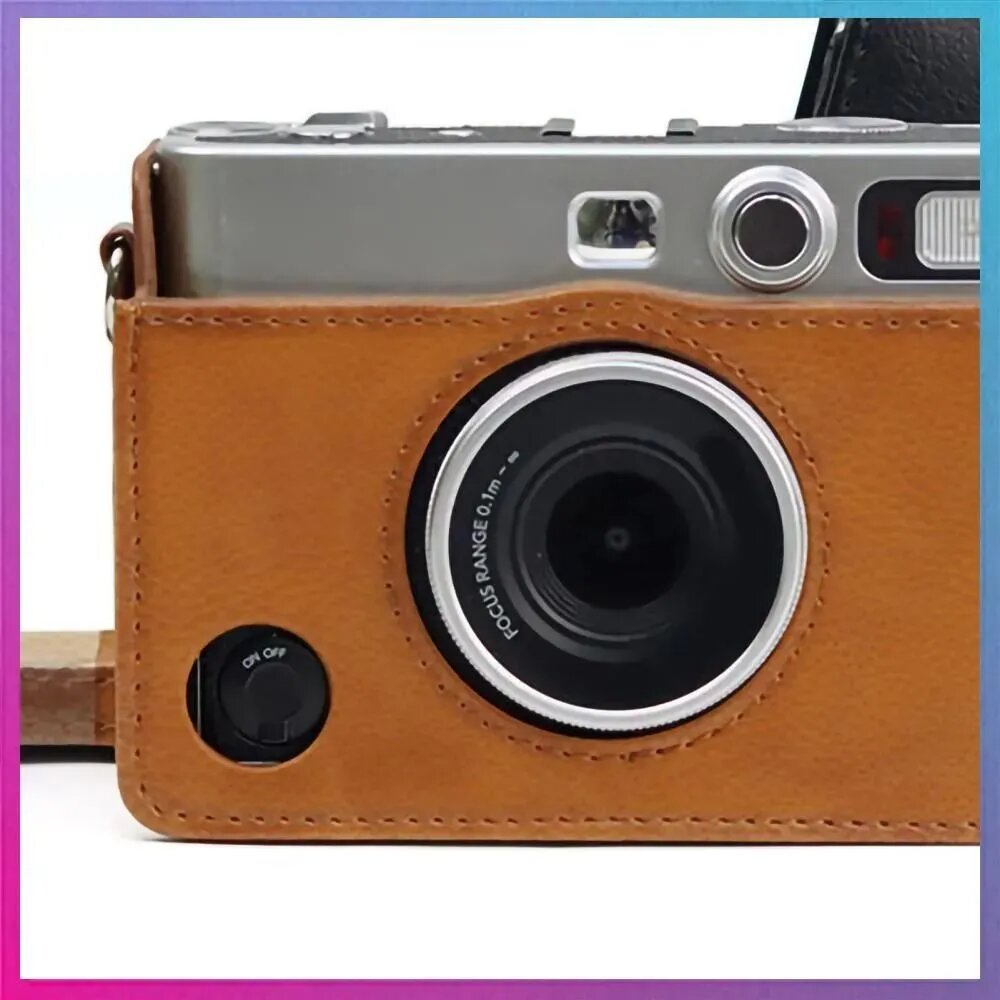 Сумка для камеры Instax Mini Evo Yiran-8 из искусственной кожи, коричневая, противопылевая — фото 1