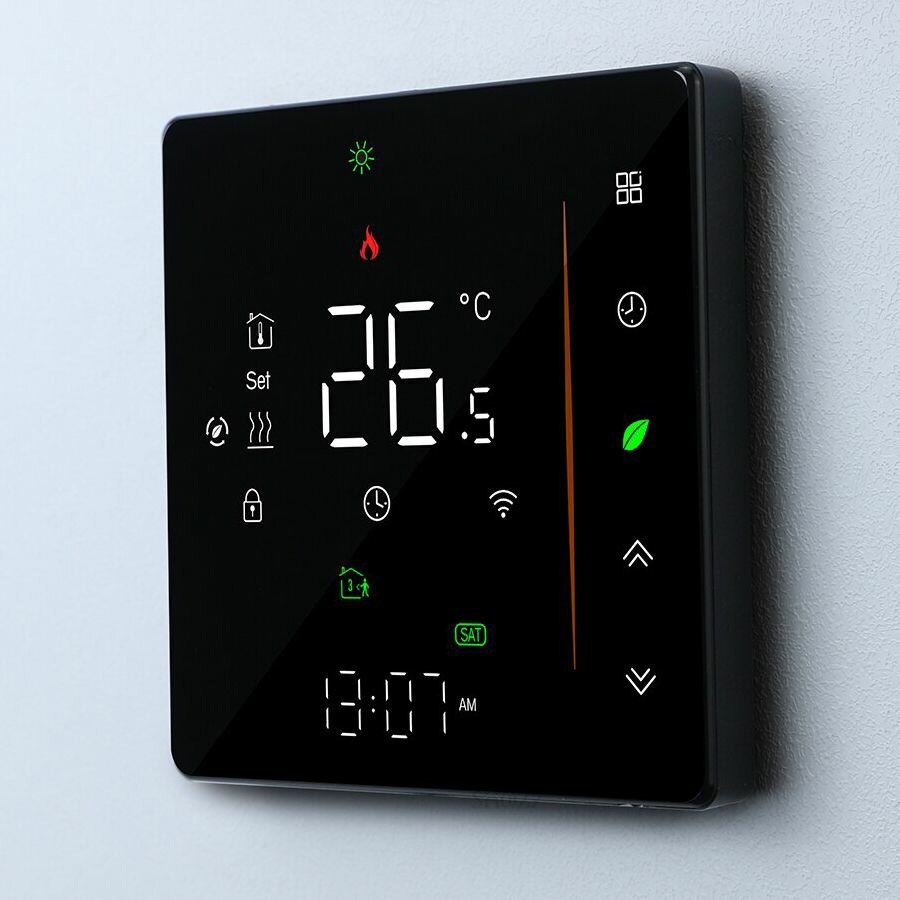 Модуль экран fujihome fhw-650b в сборе с управляющей платой с WiFi для терморегулятора черный