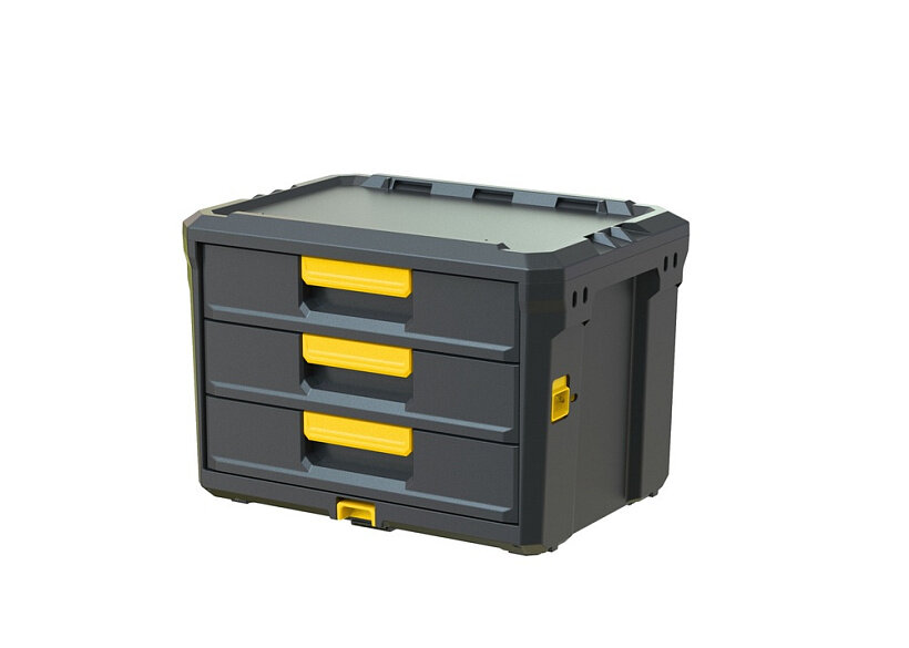 HSP3DR Ящик модульный 3 выдвижных отсека, система хранения HANSTORAGE PLUS