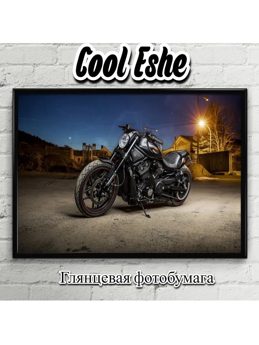 Постер "мотоцикл harley davidson" А2