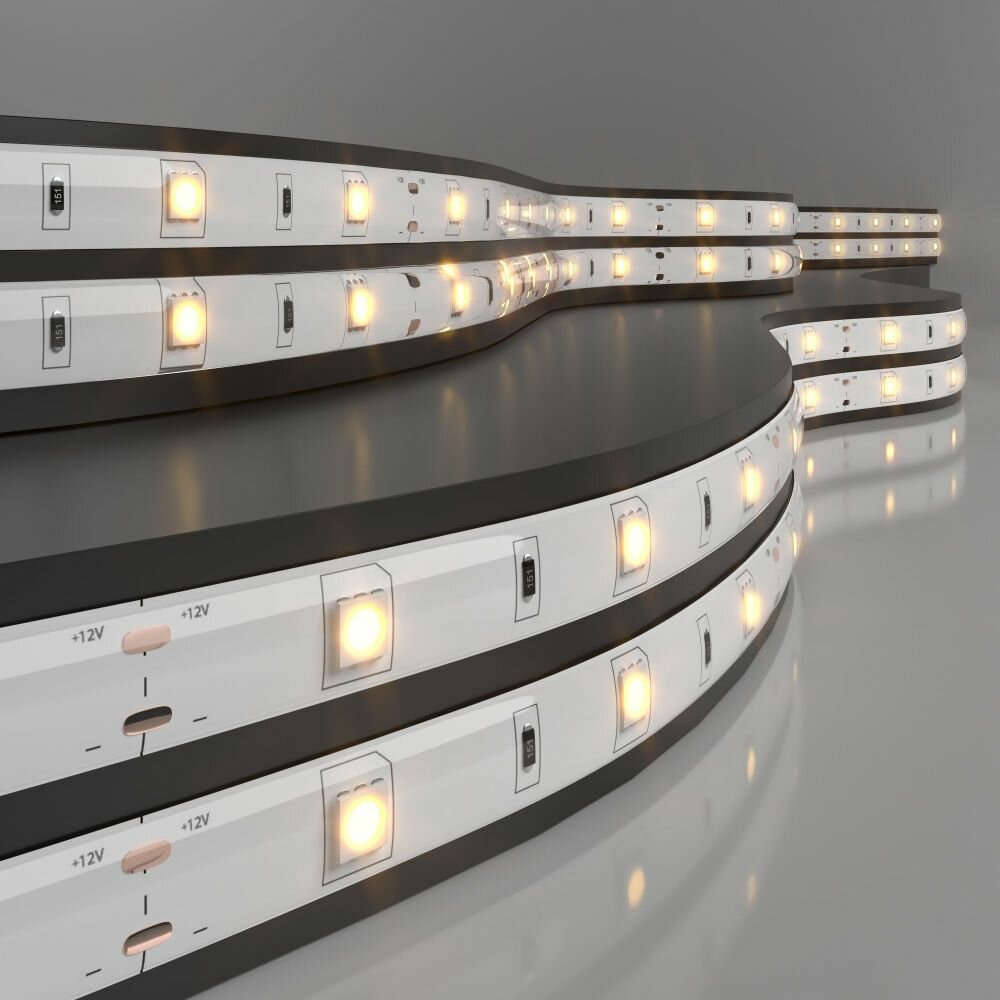 Elektrostandard 5050 12V 30Led 7,2W IP65 / Лента светодиодная 30Led 7,2W IP65 3300K теплый белый Электростандард.
