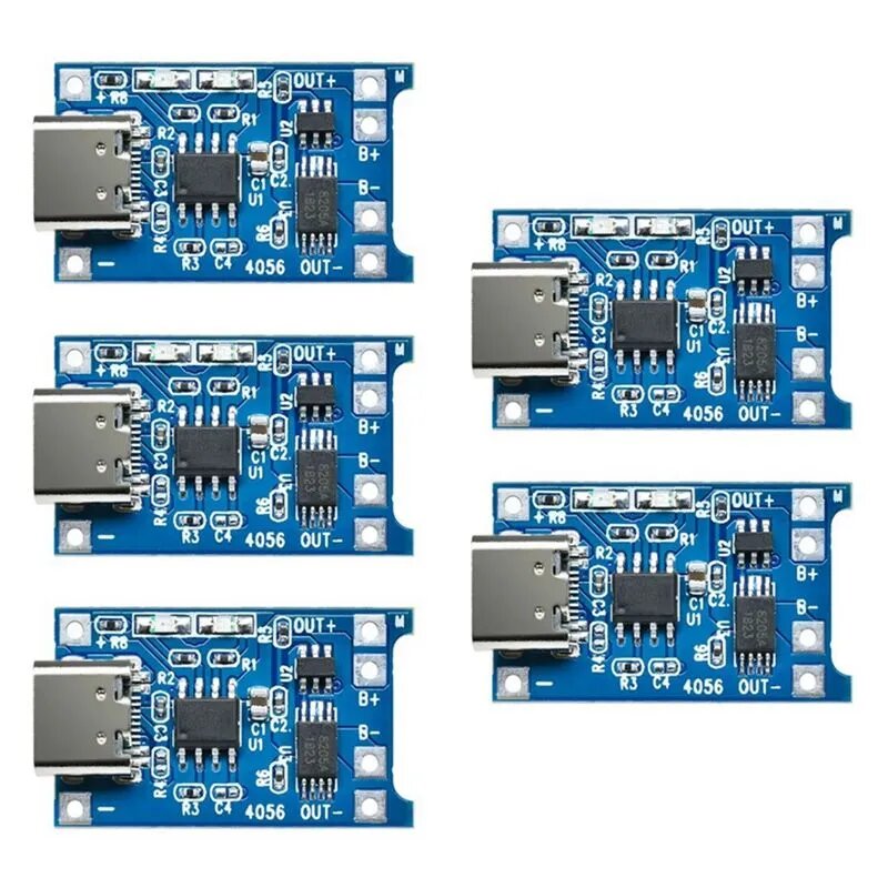 Модуль зарядки литиевых батарей 18650 типа 1A TYPE-C.