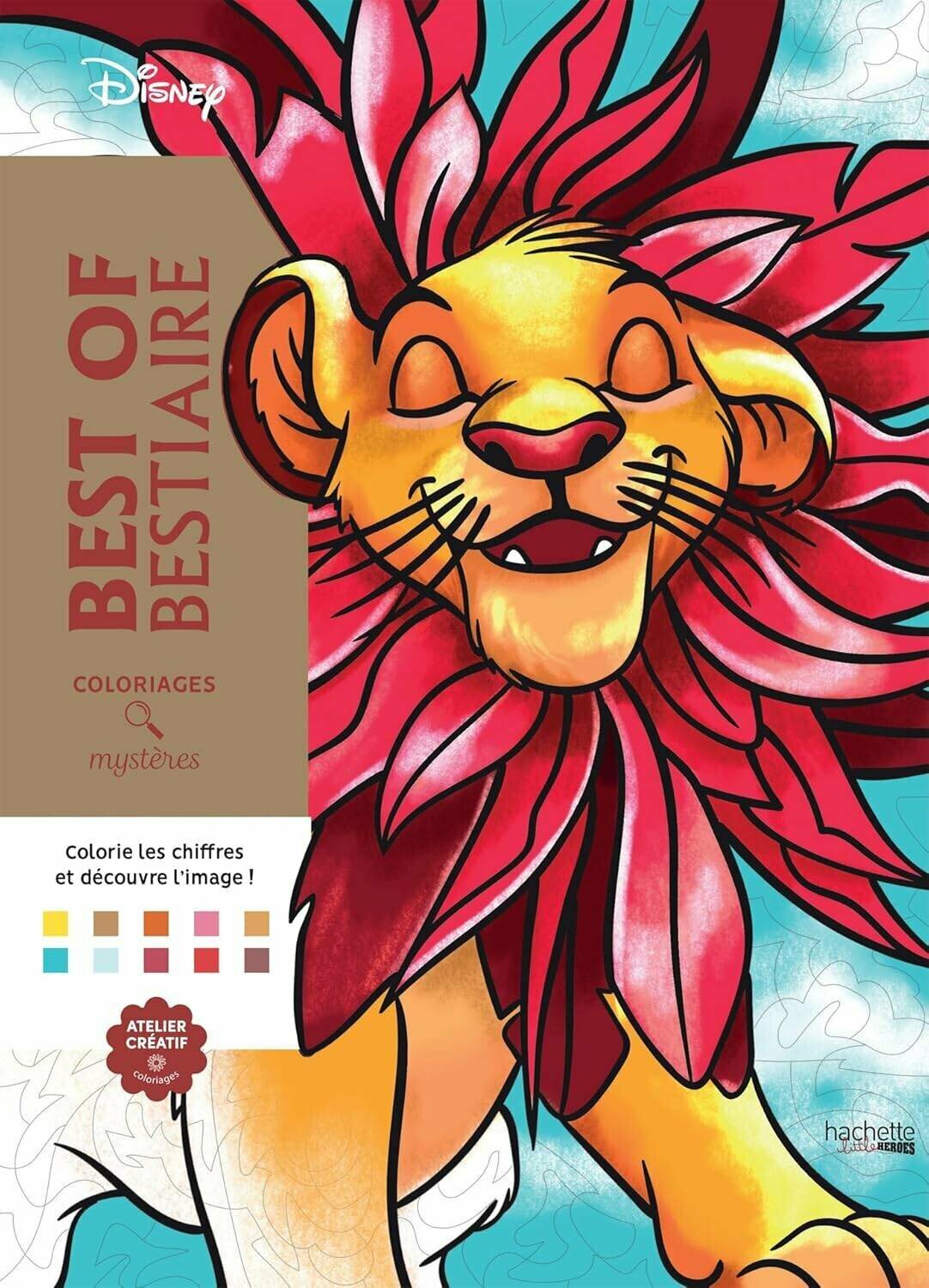Alexandre Karam. Coloriages mysteres Disney Best of Best of - Bestiaire Раскраска Волшебный мир Диснея Лучшее из бестиария /Книги на французском