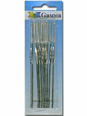 Gamma MCH/mix Крючки для вязания экстратонкие 12 шт ассорти размеров №1.05-2