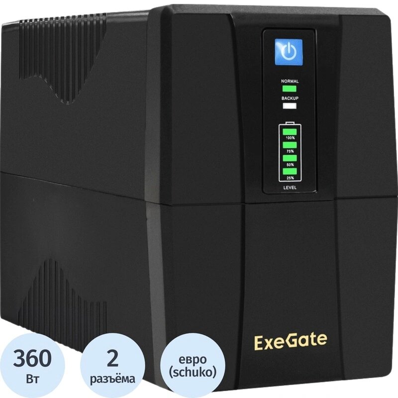 ИБП ExeGate Power Back BNB-650. LED. AVR.2SH EP276528RUS