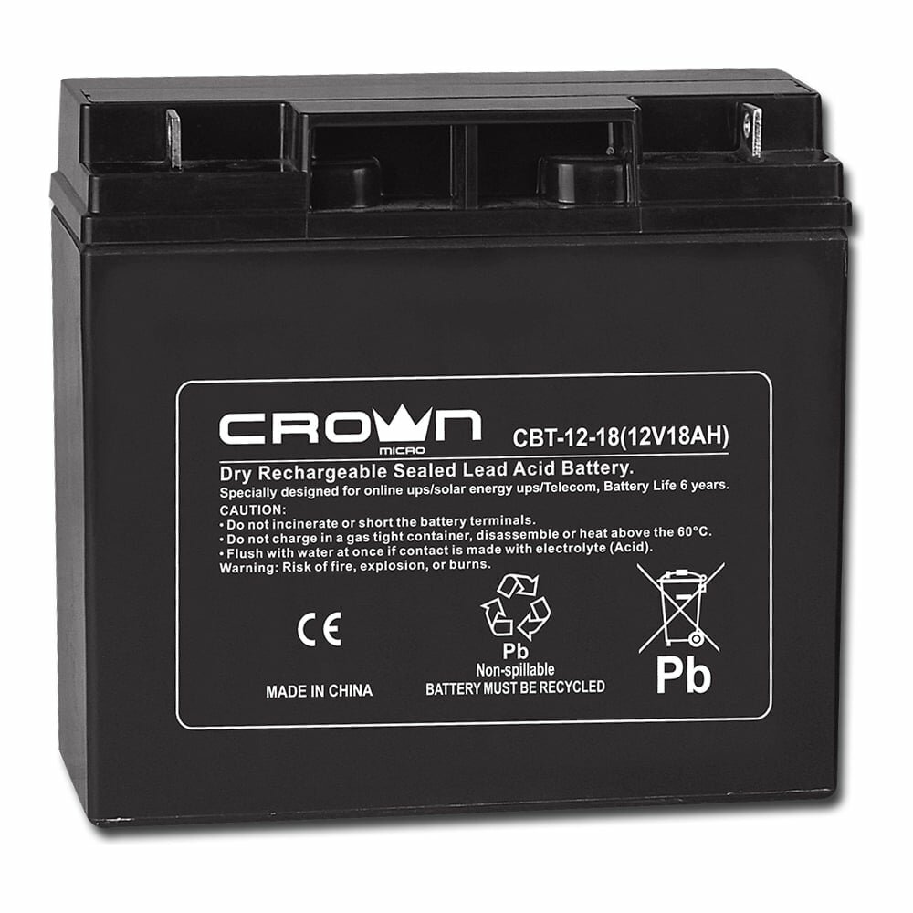 Аккумулятор CBT-12-18 CROWN MICRO CM000003025