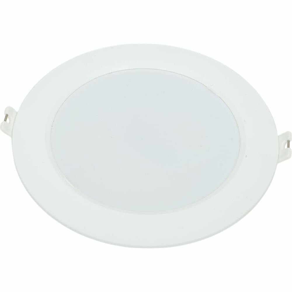 Встраиваемый (LED) светильник Smartbuy DL круглый пластик -12Вт/6500K/IP40 SBL-DLp-12-65