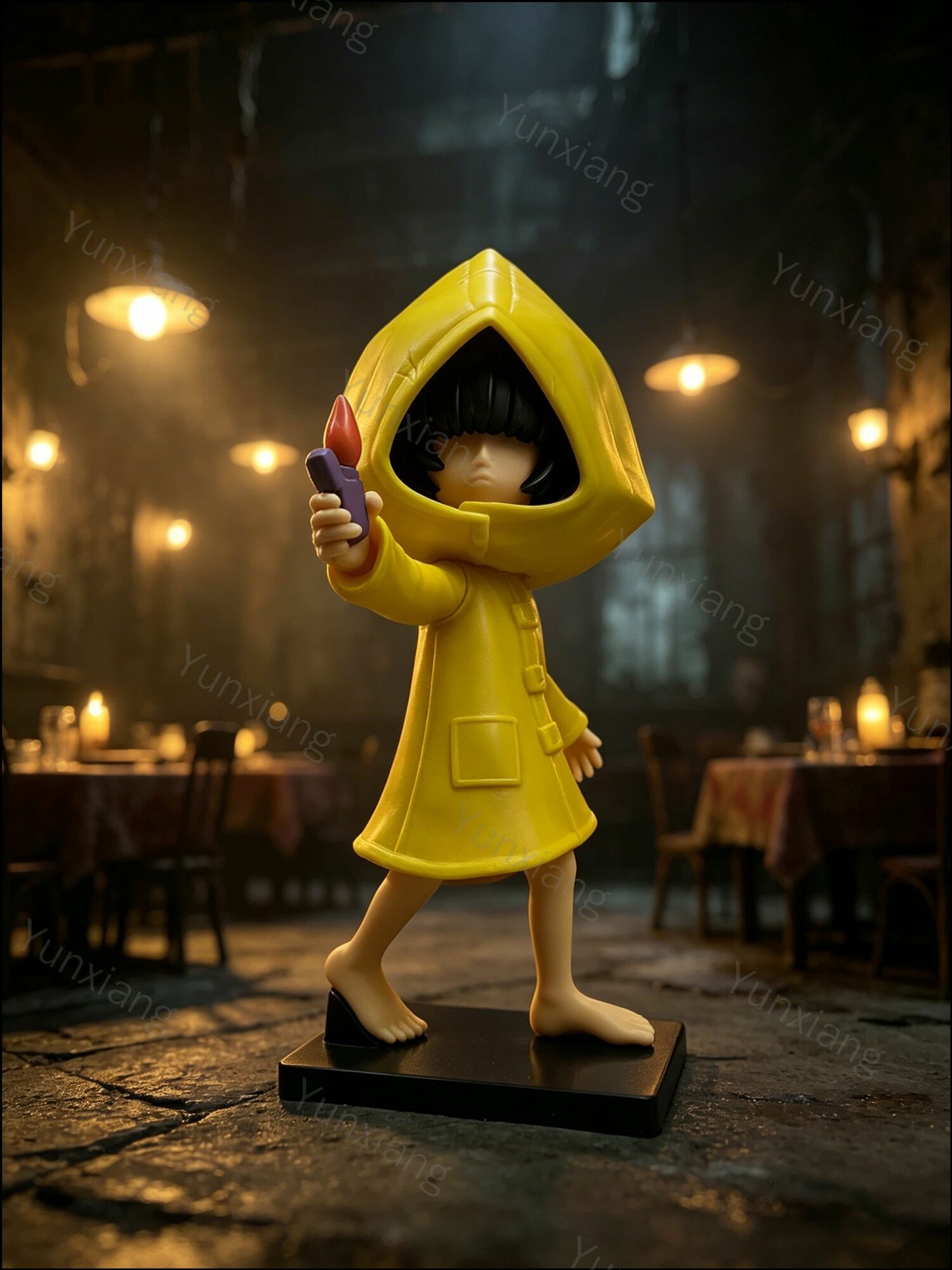 Фигурка Шестой из Little Nightmares, 17 см, жёлтый плащ, коллекционная статуэтка
