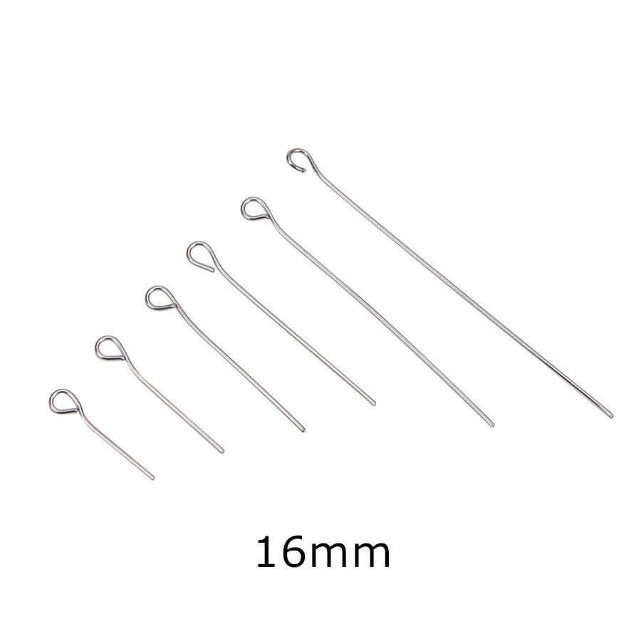 Штифты ALISA WANG из нержавеющей стали серебристого цвета 100 шт. 16mm 100pcs