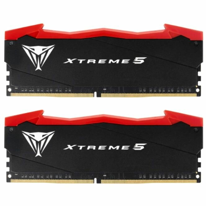 Оперативная память Patriot Viper Xtreme 5, DDR5, 32GB (2x16GB), 7600MHz, CL36, DIMM, с радиаторами, черный