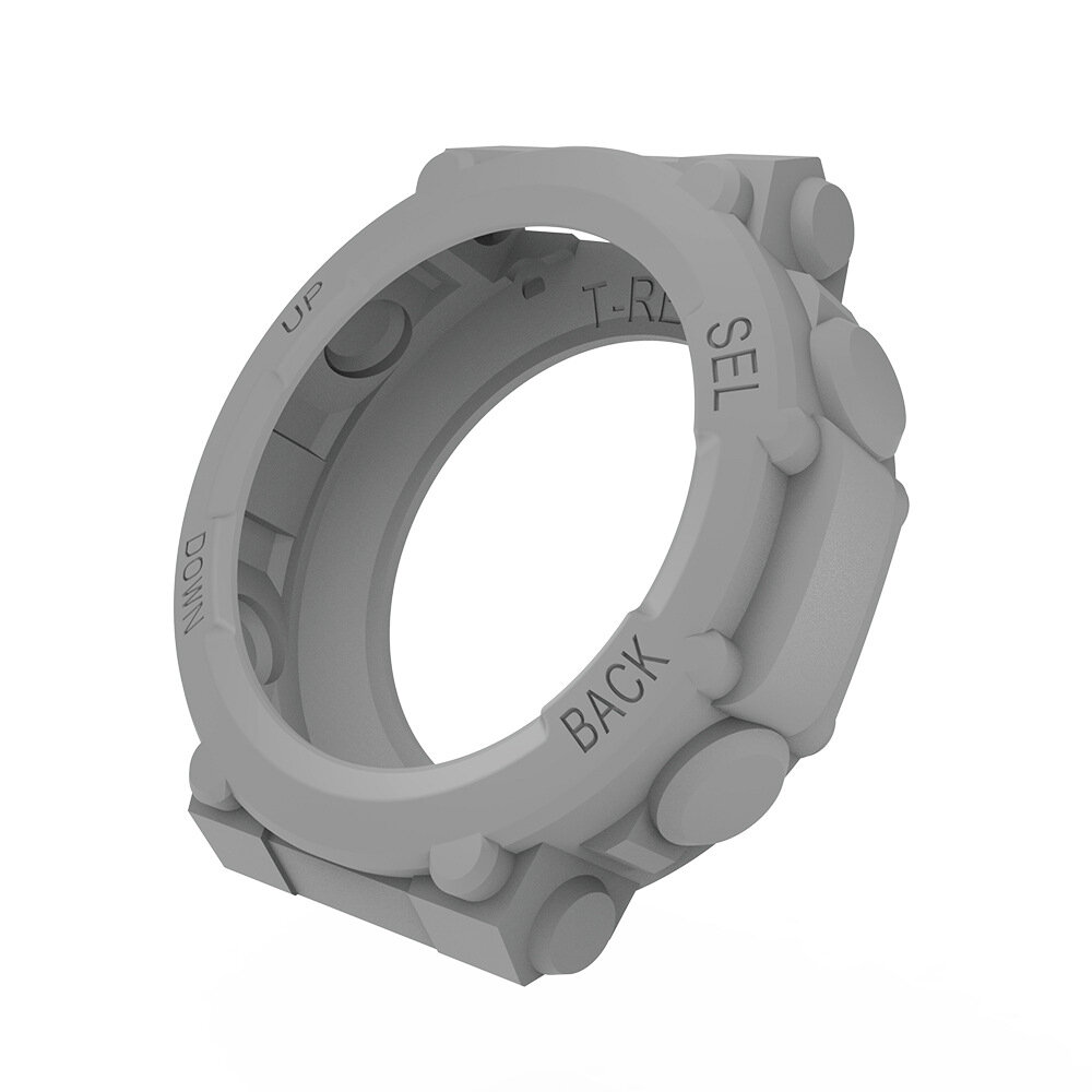 Серый силиконовый чехол для часов Amazfit T-Rex 3/T-Rex 3 Pro - элегантный чехол для спортивных часов