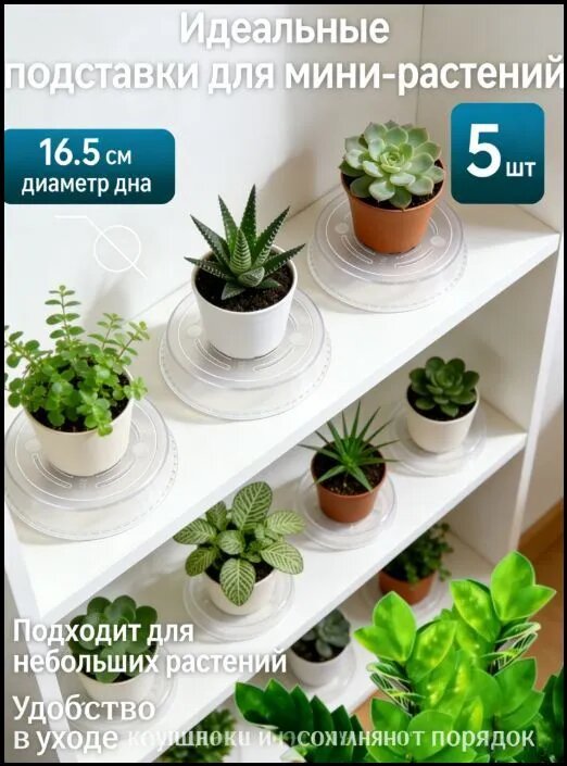 Поддон для цветов,19 см х 19 см х 3.5 см