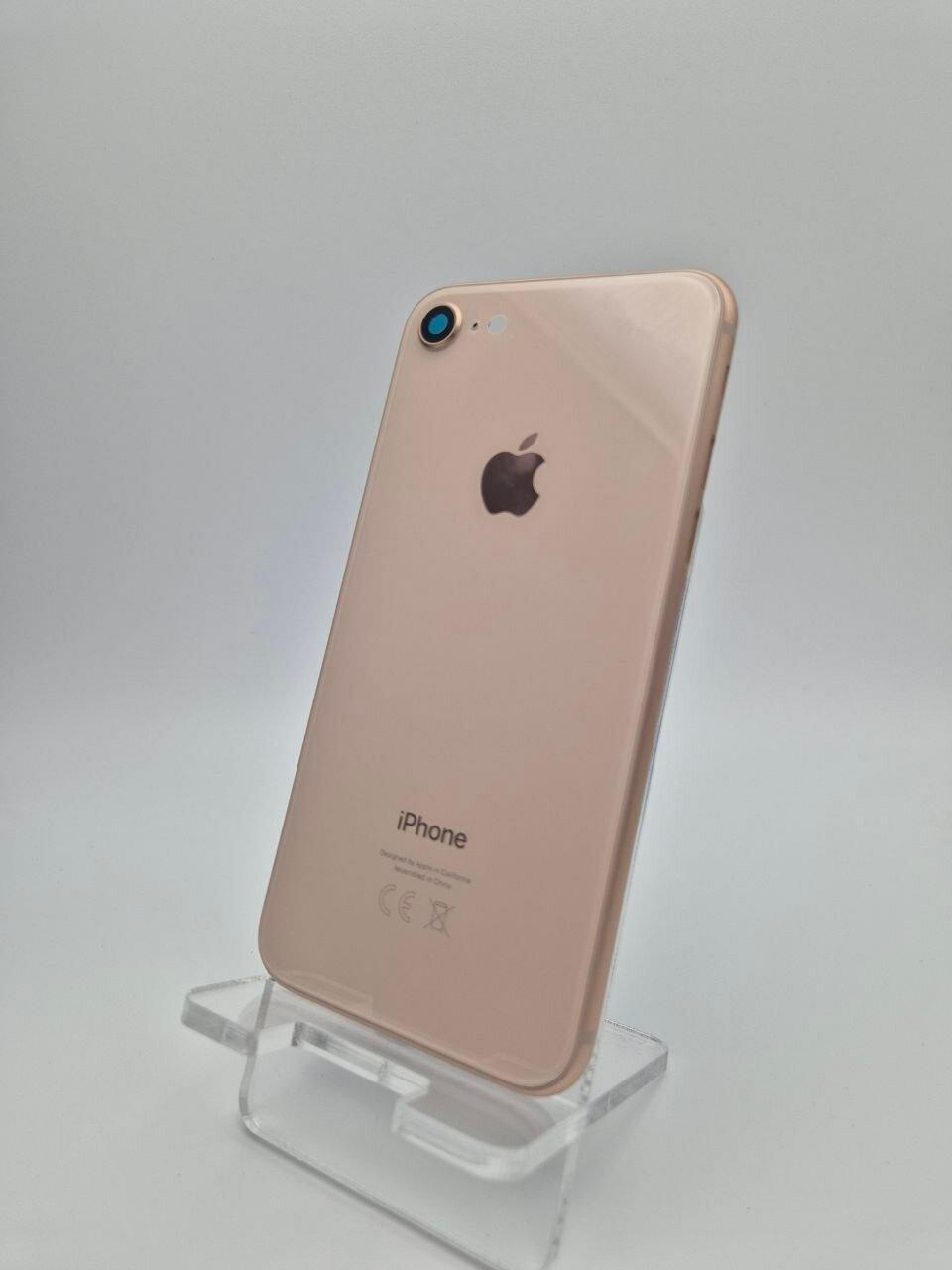 Корпус для IPhone 8 золотой (gold), комплект кнопок, сим-лоток