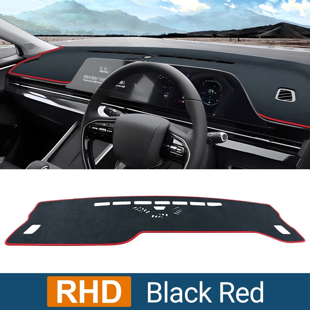 Коврик на приборную панель Chery Omoda C5 2022-2025, RHD Black Red
