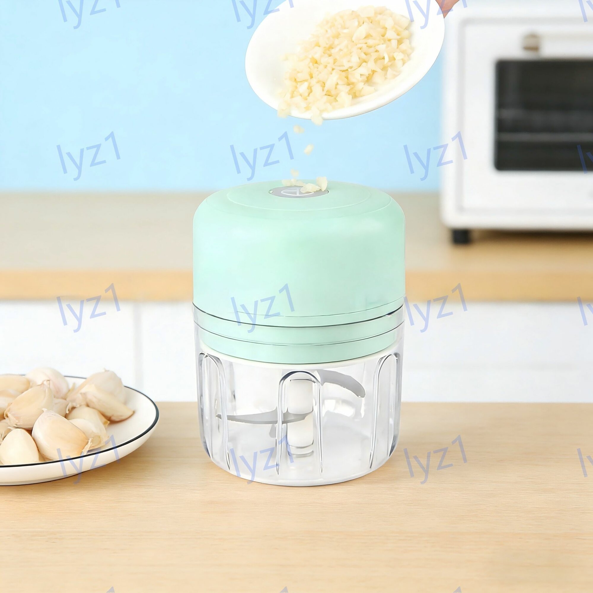 Электрический измельчитель для кухни, портативный с USB-зарядкой, для овощей, фруктов и детского питания