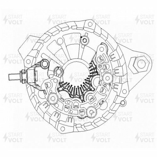Мост диодный генератора для а/м Hyundai Tucson (15-)/Kia Optima (15-) 2.0i (с крышкой), STARTVOLT VDB08S7