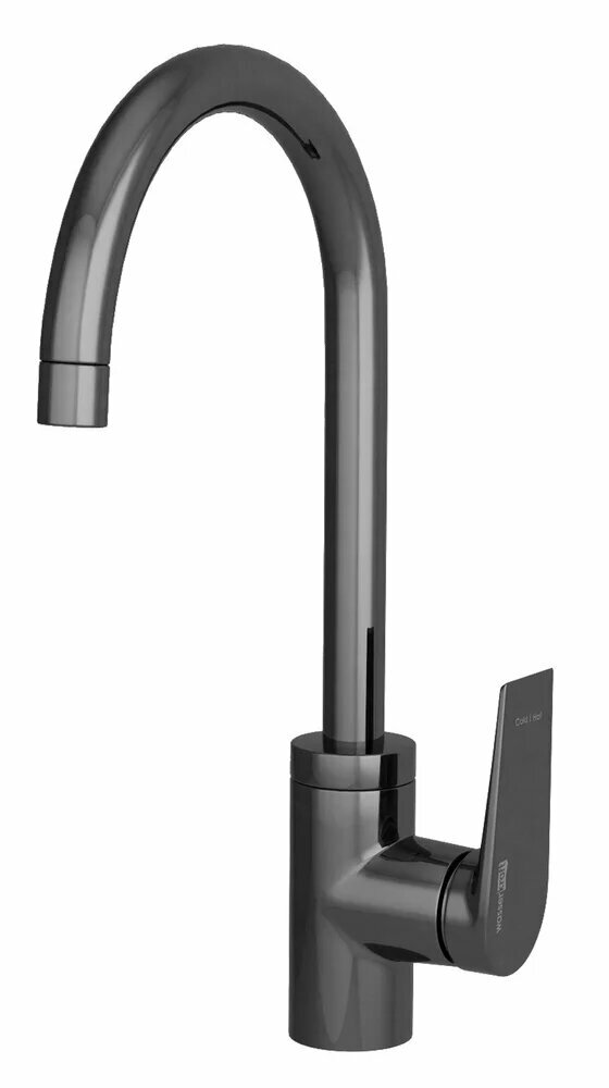 Смеситель для кухни Wasserkraft Wiese 8407 с поворотным изливом, глянцевый, однорычажный, латунный, с керамическим картриджем