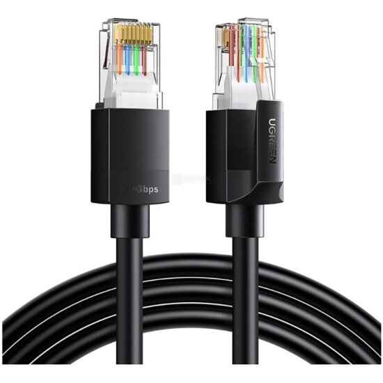 Кабель Ugreen патч-корд NW316, Cat6 F/UTP, 3м, черный(55173)