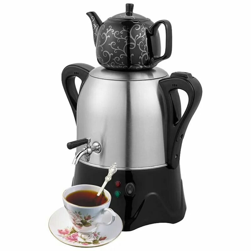 Электрический самовар PP-KC00713-250207P-25, черный
