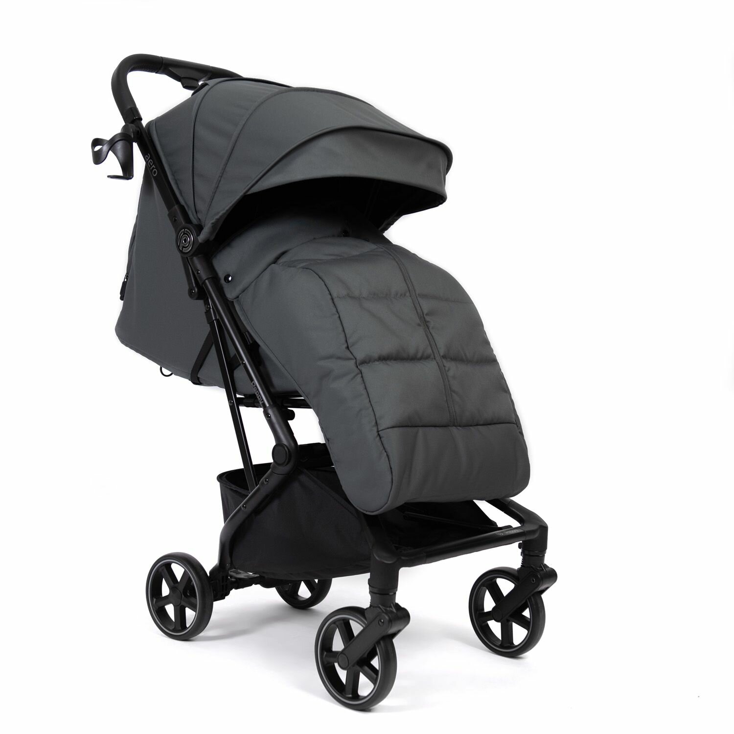 Коляска прогулочная Peppy AERO Antrazit серый