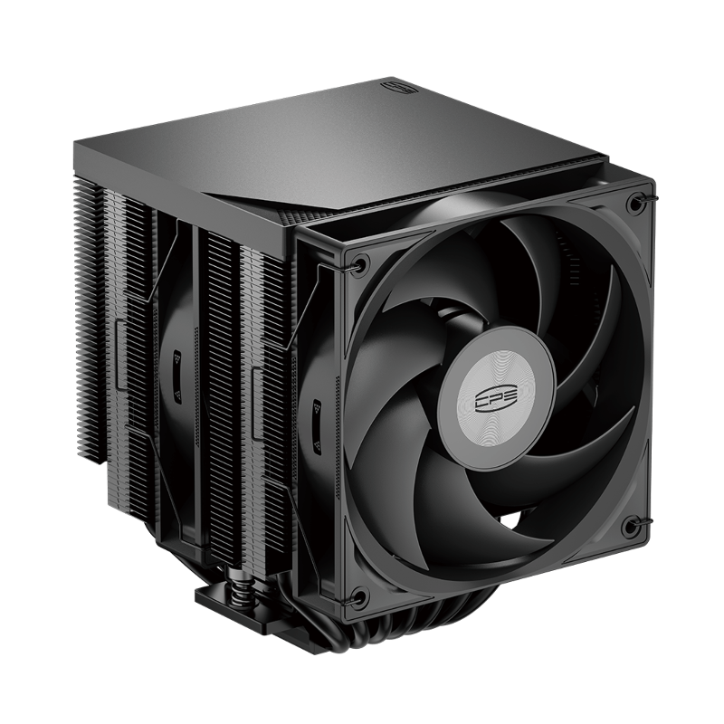 Кулер для процессора/ CPU Cooler PCCooler RT720 TC BK (270W, 4-pin PWM, 157.5mm, Al/Cu, 7x6mm, 2x120mm, 73.32CFM, 34.9dBA, 2200RPM, S: 1851/1700/1200/115X, AM5/AM4, black) RT720TCBK