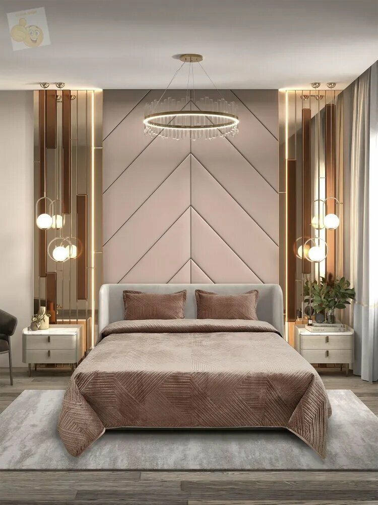 City Home Collection Покрывало Велюр, Велюр искусственный с размерами: 240 см х 220 см