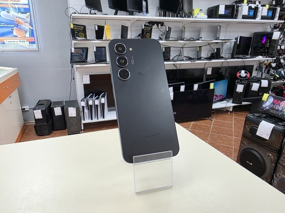 Смартфон Tecno SPARK 40 Pro+ 8/256ГБ, nebula black (черный), 5200 мА*ч, Б/У, Уценка