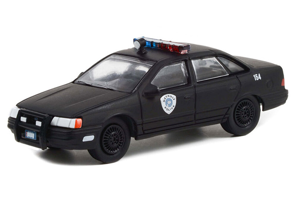 Модель коллекционная Ford taurus lx "detroit metro west police" 1986 (из к/ф "робокоп") (длина модели 6-10 см)
