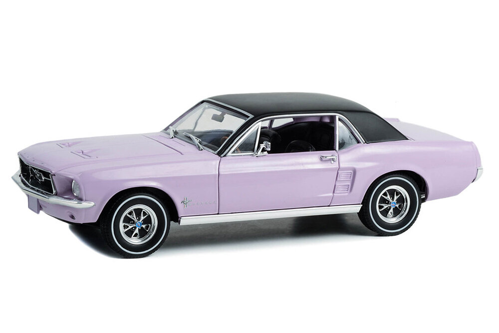 Модель коллекционная GREENLIGHT Ford mustang coupe "she country special" 1967 evening orchid