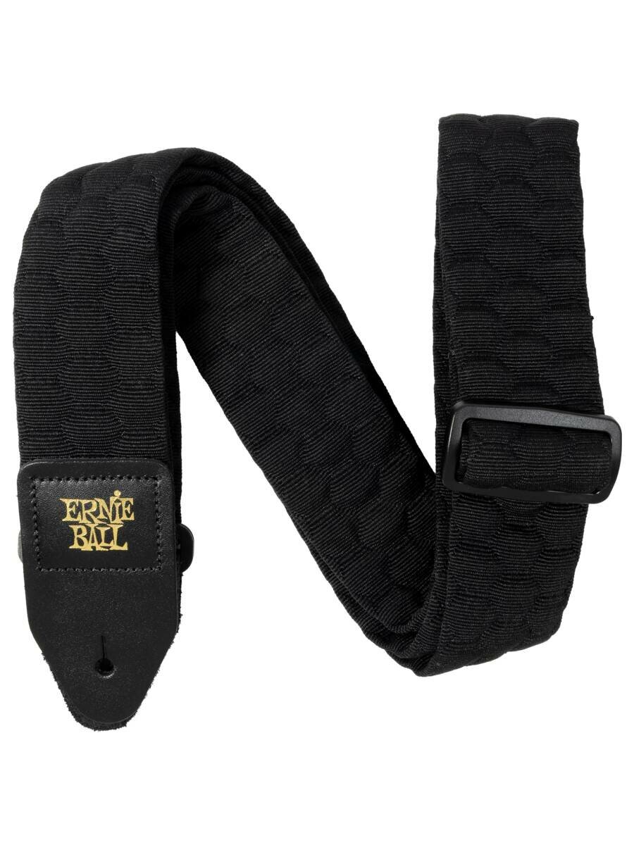 ERNIE BALL 5636 - гитарный/бас ремень Dark Matter Jacquard, полипропилен, кожаные нашивки