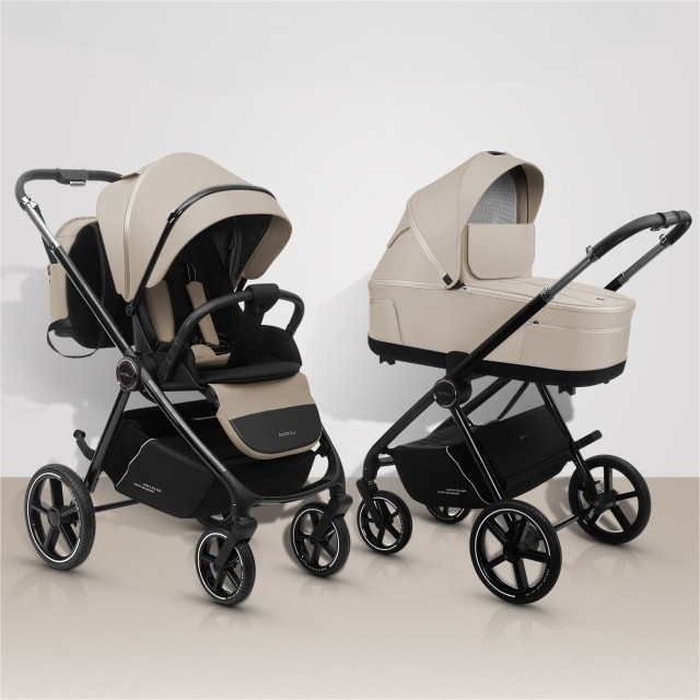 Коляска детская универсальная 2в1 BREND LUXMOM ORIGINAL 812, реверсивный блок, хаки