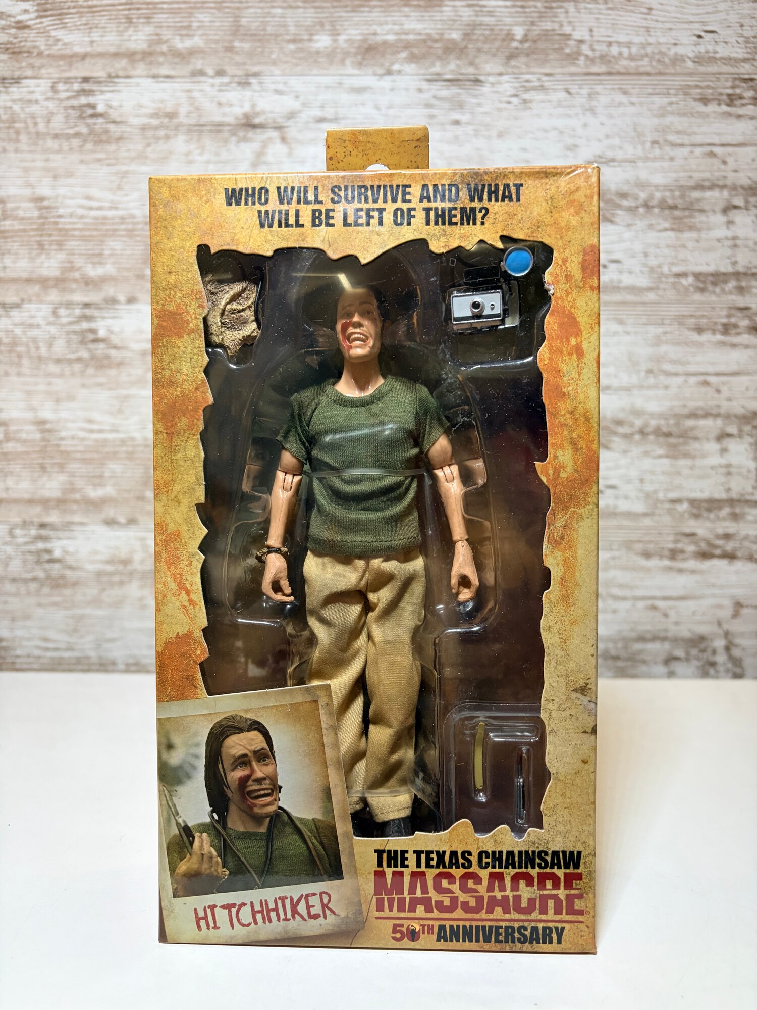 Фигурка Техасская резня бензопилой, автостопщик, Hitchhiker, Texas Chainsaw Massacre, 18 см от Neca