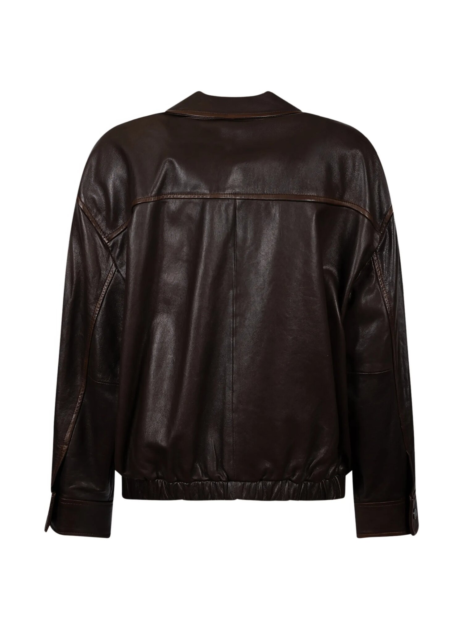 Куртка WEEKEND Zip-up leather jacket, размер 40 — фото 1