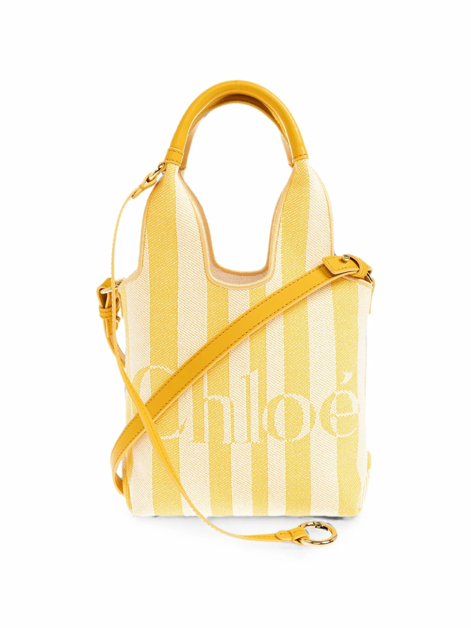 Сумка Mini striped tote bag