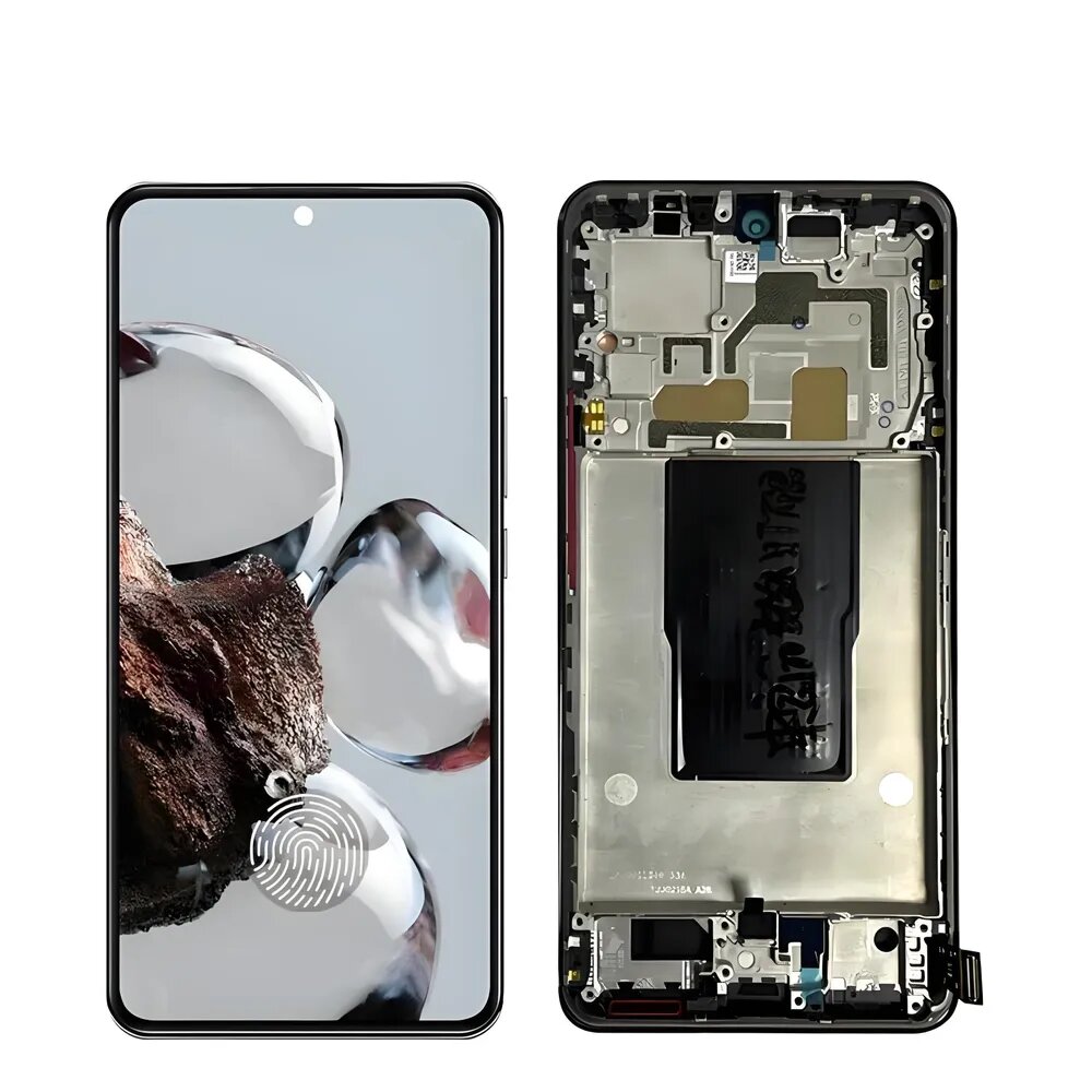 (AMOLED) Дисплей(экран) для Xiaomi 12T / 12T Pro (сяоми 12Т / 12Т Про) в сборе с тачскрином рамкой (Оригинал) , 22071212AG / 22081212UG /22081212G